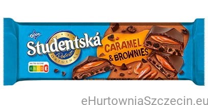 STUDENTSKA CZEKOLADA CARAMEL & BROWNIES 240G eHurtowniaSzczecin.eu