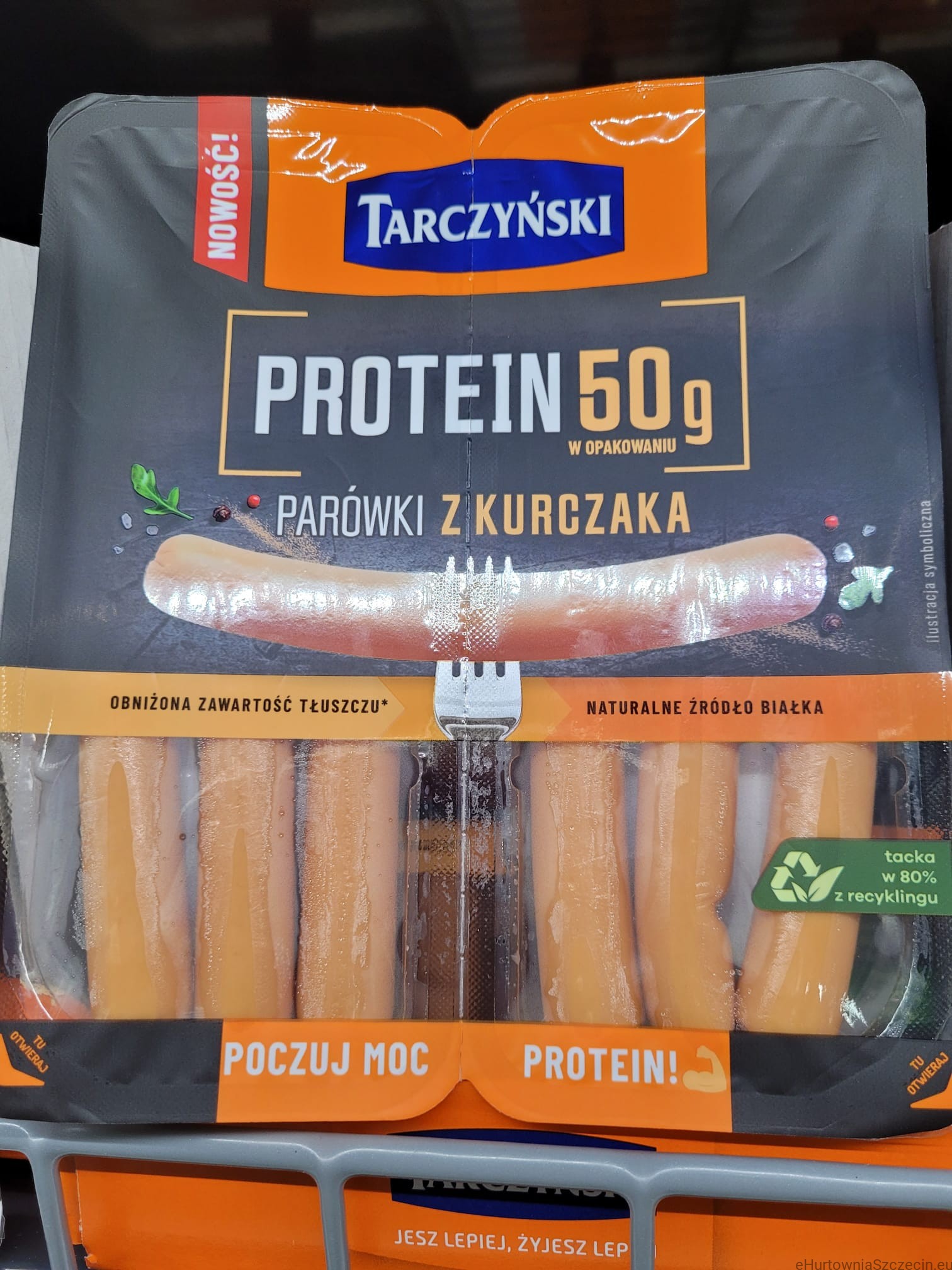 TARCZYŃSKI PROTEIN PARÓWKI Z KURCZAKA 200G eHurtowniaSzczecin.eu