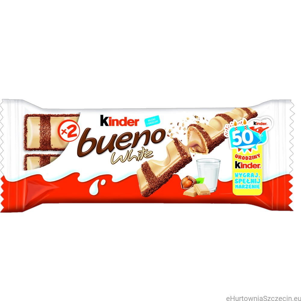 FERRERO KINDER BUENO WHITE 39G/30SZT eHurtowniaSzczecin.eu
