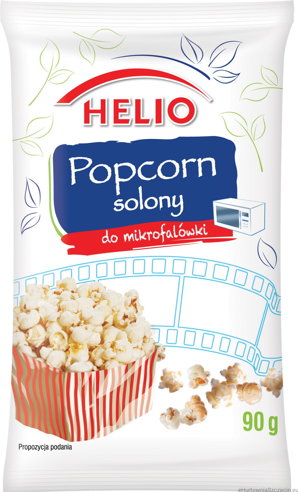 HELIO POPCORN SOLONY DO MIKROFALÓWKI 90G eHurtowniaSzczecin.eu