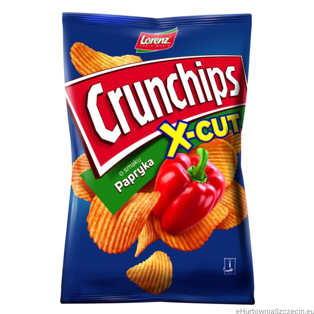 LORENZ CRUNCHIPS X-CUT PAPRYKA 140G eHurtowniaSzczecin.eu