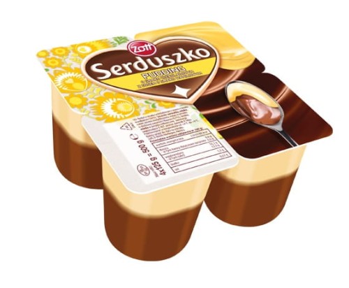 ZOTT PUDDING SERDUSZKO CZEKOLADA/WANILIA 4X125G/6SZT eHurtowniaSzczecin.eu